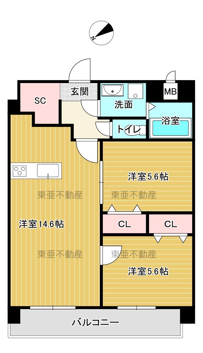 【新築】CHAINON楡木 2LDKの詳細｜借りたい｜熊本の不動産情報・不動産賃貸【TOA】東亜不動産