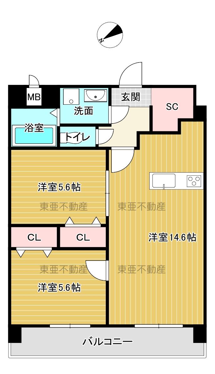 【新築】CHAINON楡木 2LDKの詳細｜借りたい｜熊本の不動産情報・不動産賃貸【TOA】東亜不動産